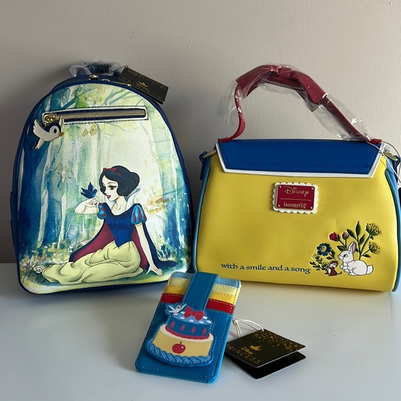 Loungefly | Bags | Loungefly Bundle Disney Snow White Backpack ...